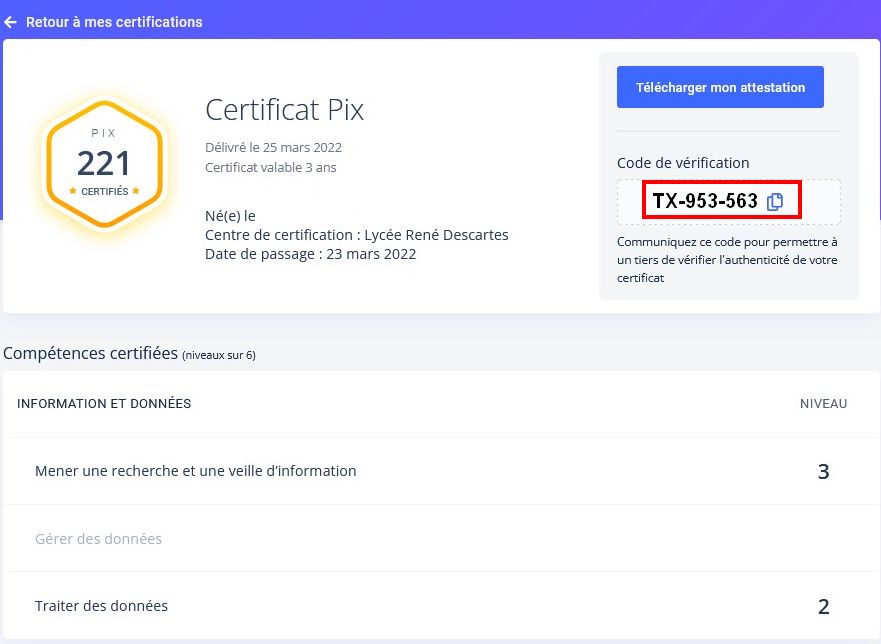 La certification PIX, et après.... - Actualités du lycée - Lycée René ...